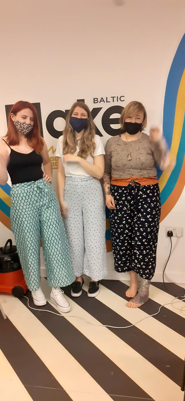 Beginners Sewing Drawstring trousers – Liverpool Pattern and Sample